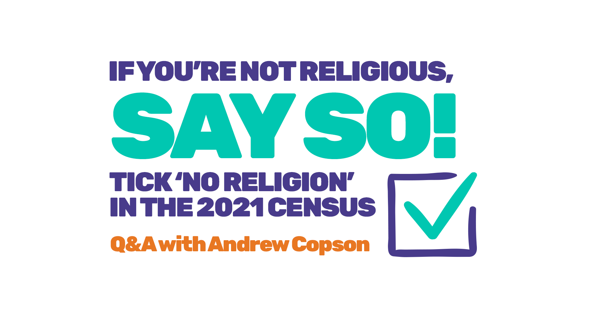 If you’re not religious, say so! | Questions and answers with Andrew ...