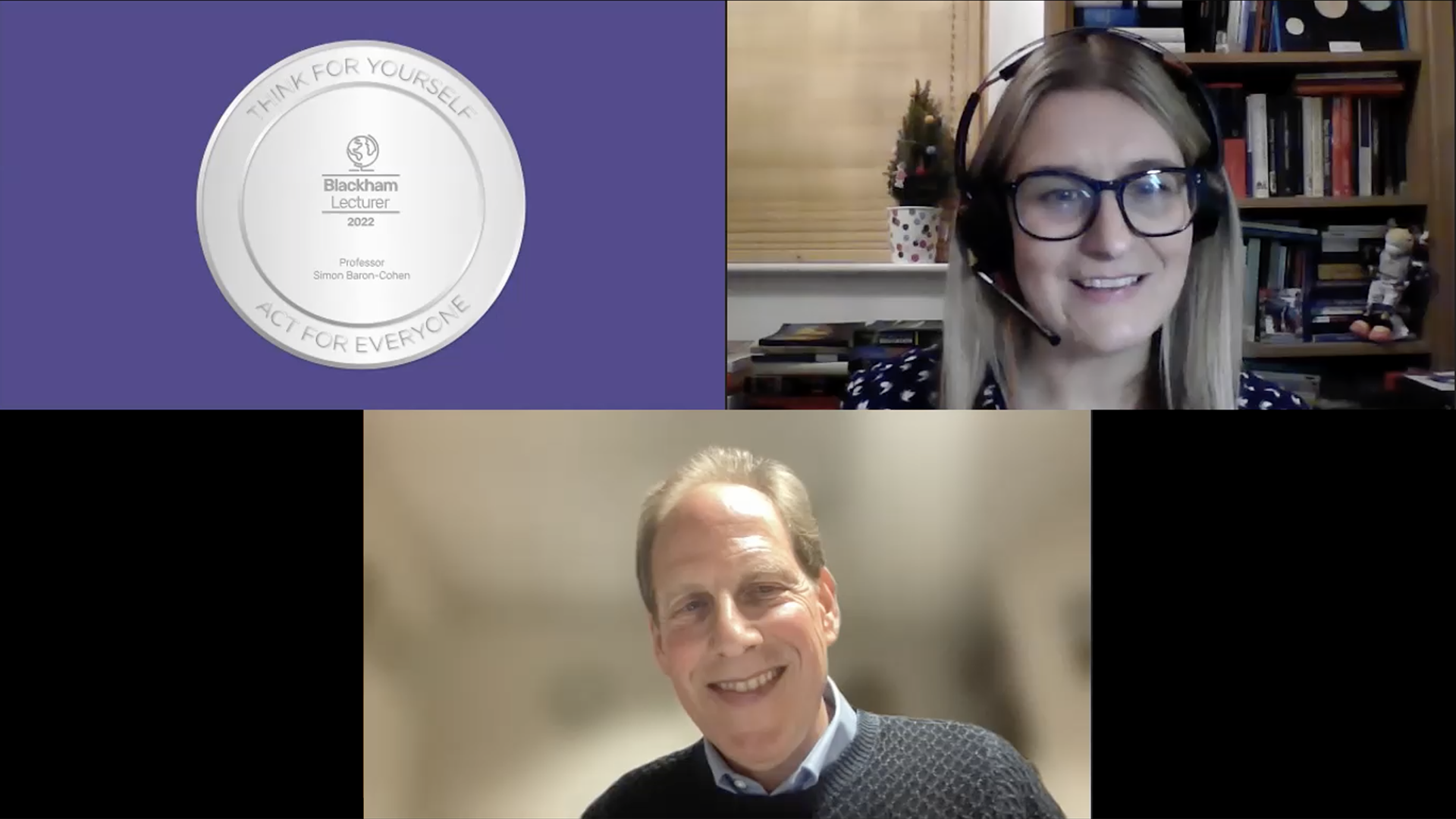 Professor Sir Simon Baron-Cohen receives 2022 Blackham Lecture Medal ...